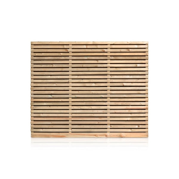 Double Slatted Fence Panels – NEWARK FENCING